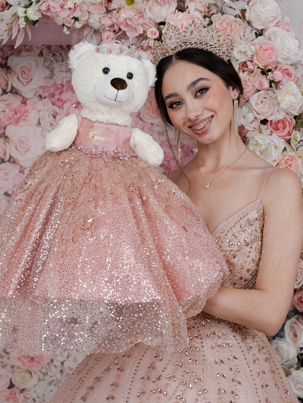 Rose Gold Full quinceanera package - Rose Gold Quince Bundles ...