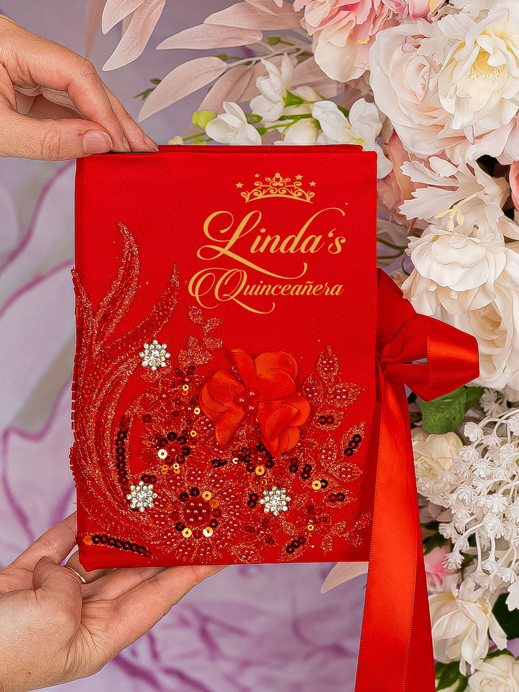 Red Quinceanera Biblia|Personalized Quince Bible| Padrinos quince gift ...