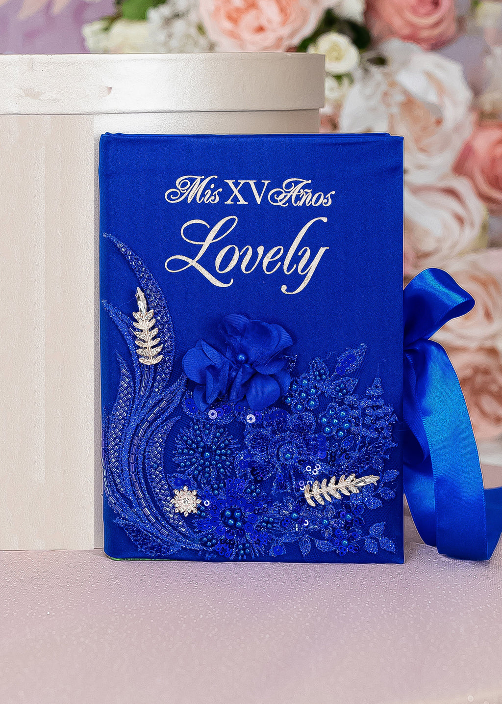 Royal Blue Quinceanera Bible - Personalized Azul Mis Quince Bible ...
