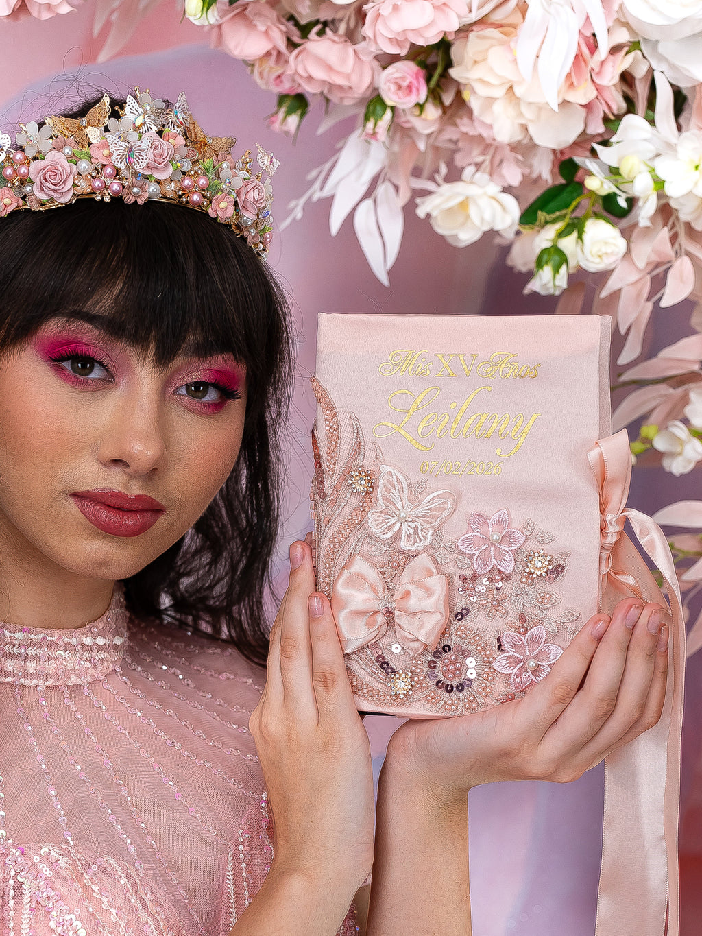 Personalized Quinceanera Bibles in English Rose Gold / quinceanera-decor
