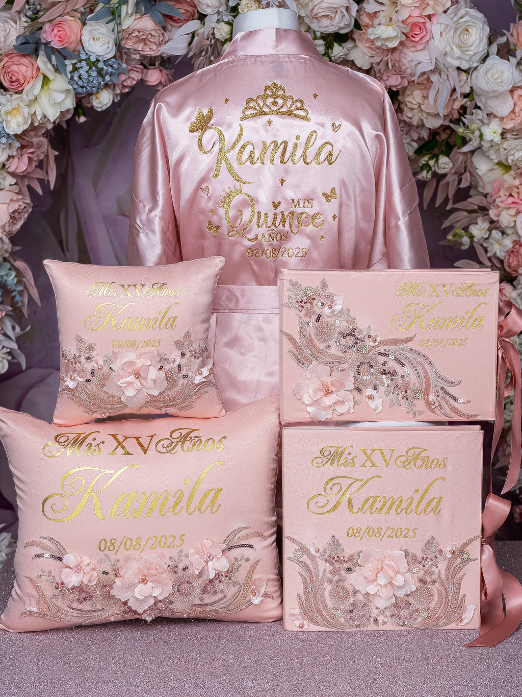 Paquete de quinceañera en oro rosa 2: paquete de quinceañera en oro ...