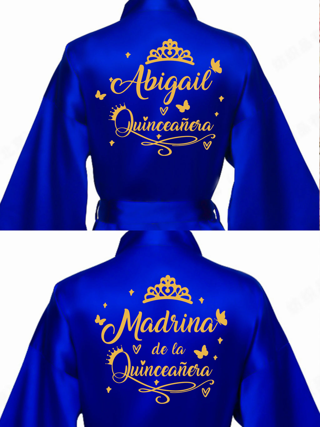 2 Batas quinceanera Royal blue with Gold | 2 robes Sweet 16 ...